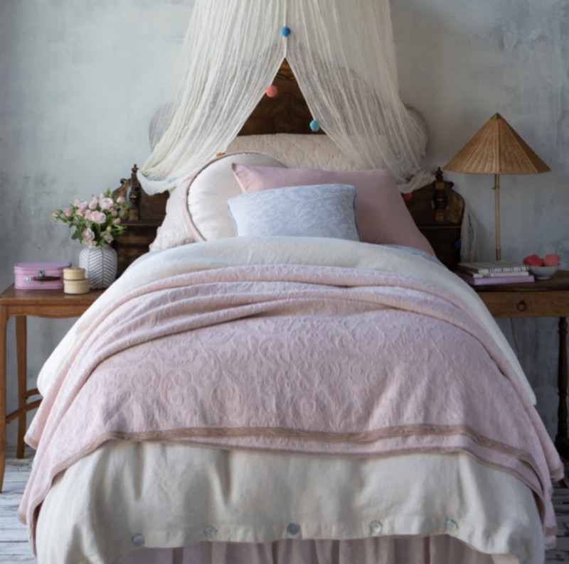 Linen | Gathered | Dust Ruffle | Bella Notte Linens