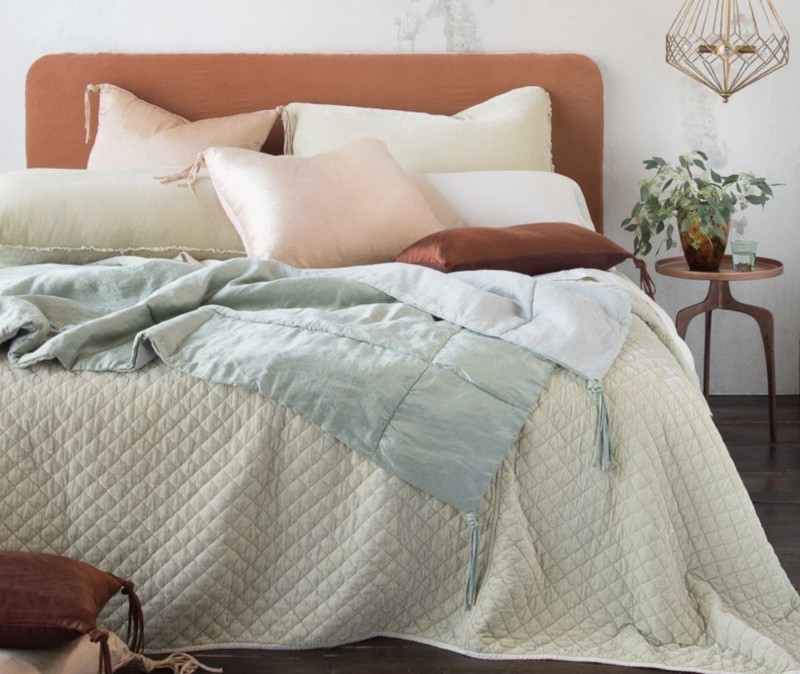Silk | Velvet | Quilted | Coverlet | Bella Notte Linens