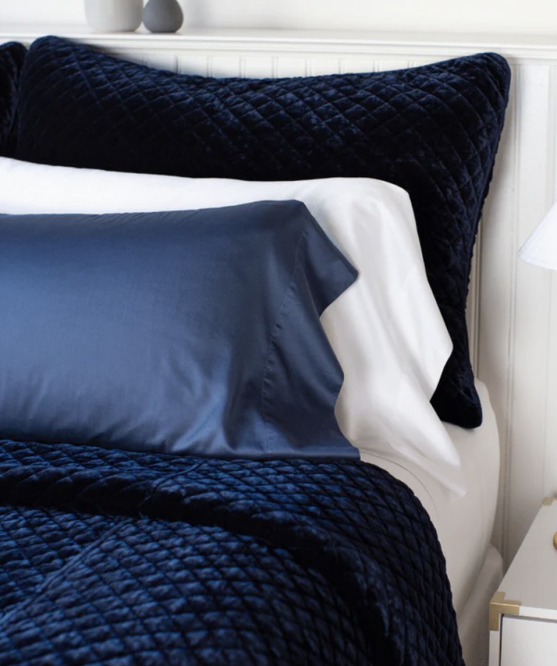 Silk | Velvet | Quilted | Coverlet | Bella Notte Linens