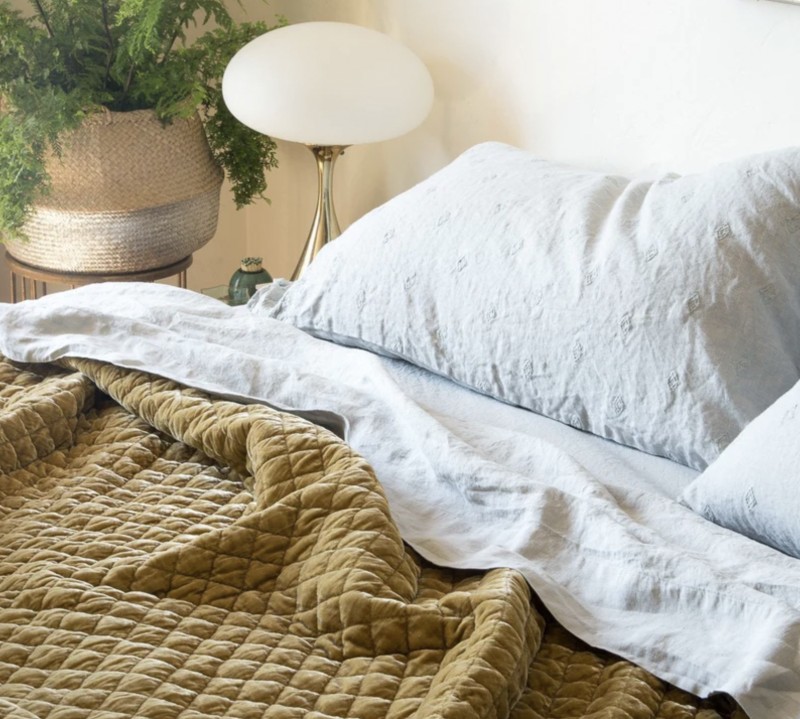 Silk | Velvet | Quilted | Coverlet | Bella Notte Linens