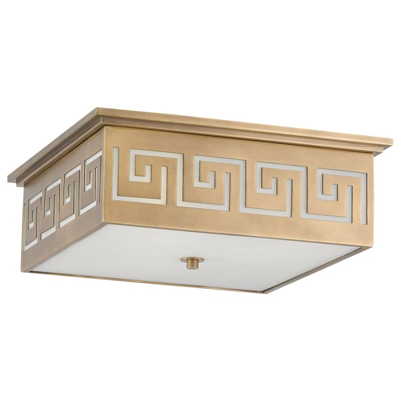 Greek Key Flush Mount