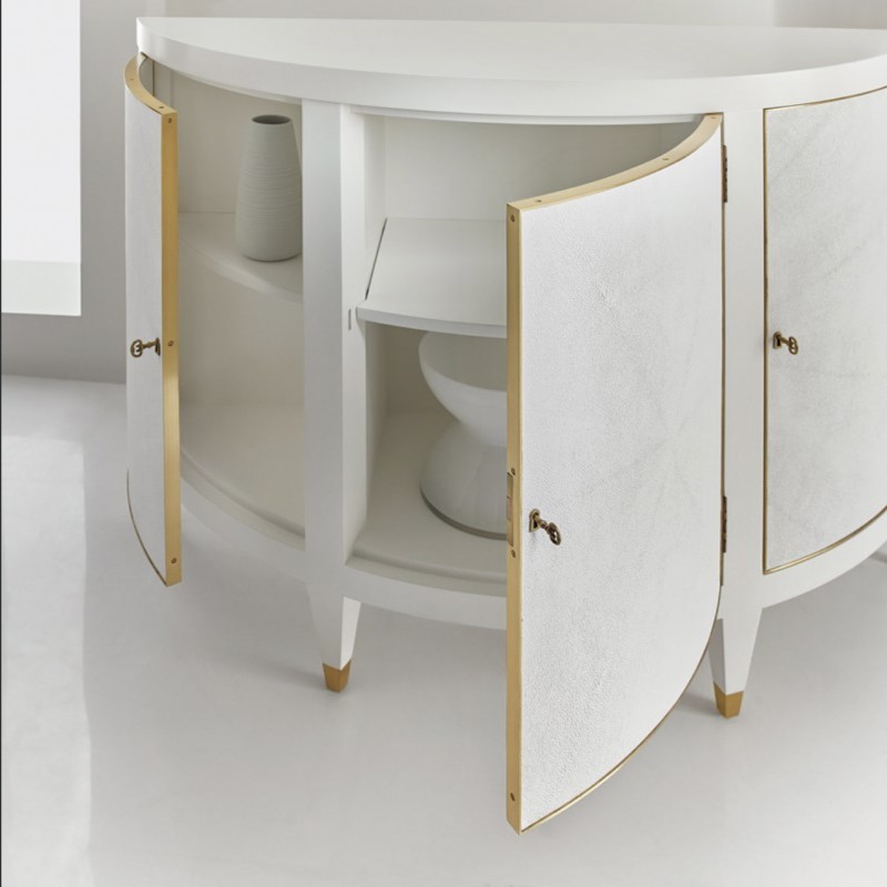 Shagreen Half Round Cabinet | Modern History